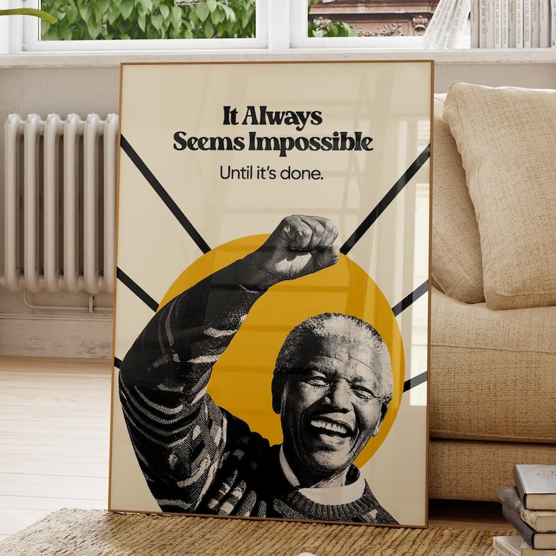 Nelson Mandela Quote - Etsy