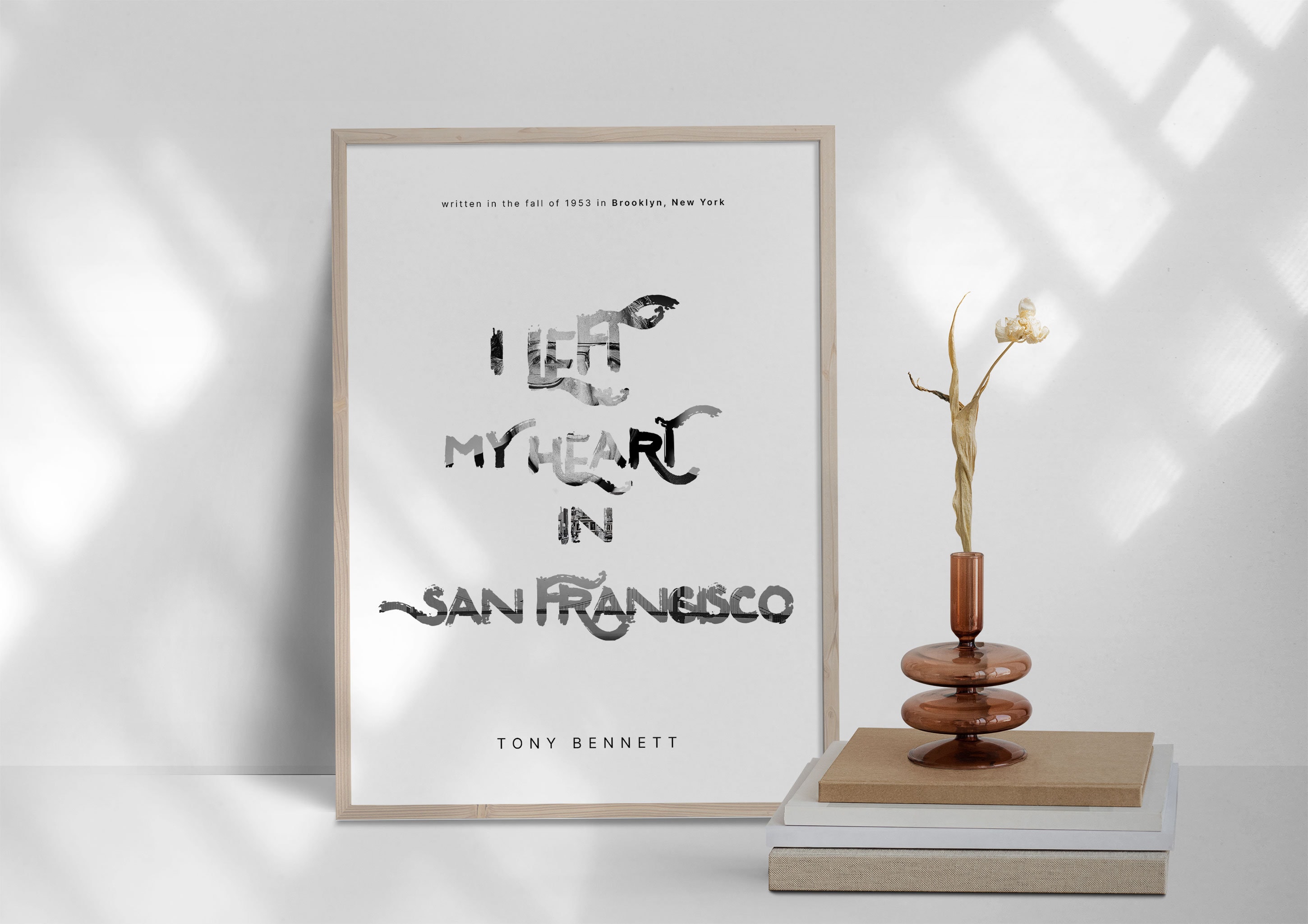 Tony Bennett Poster - I Left My Heart in San Francisco - Elegant Home ...