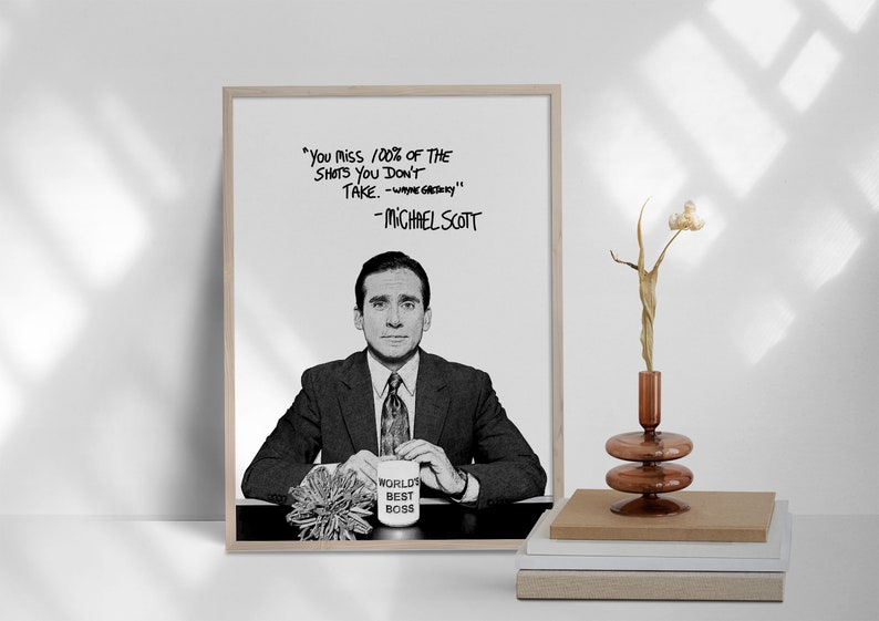 Michael Scott Poster the Office TV Show Funny Wall Art Decor - Etsy