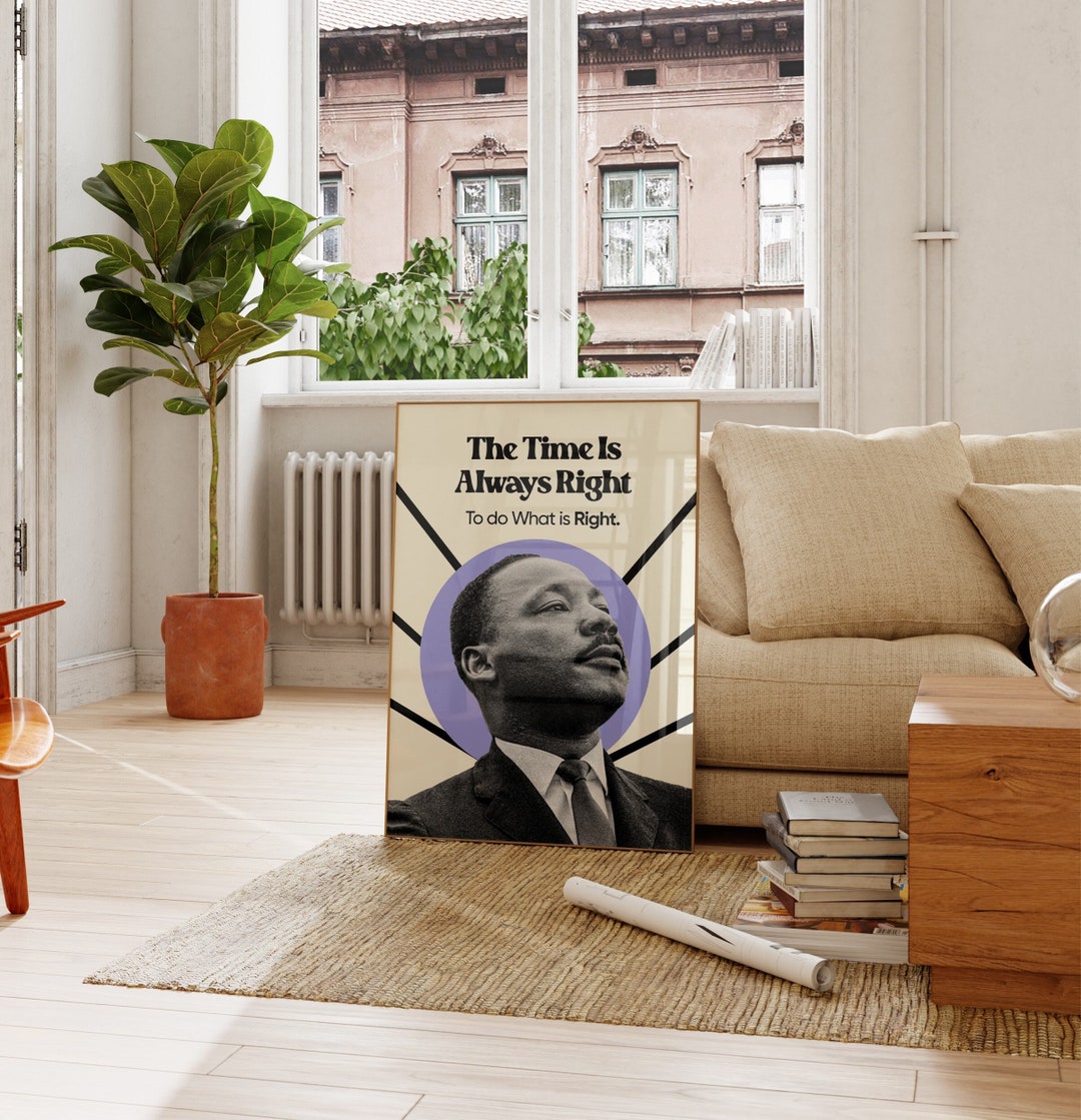 Martin Luther King Jr. Motivational Poster, Black History Month Decor ...