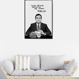 Michael Scott Poster the Office TV Show Funny Wall Art Decor - Etsy