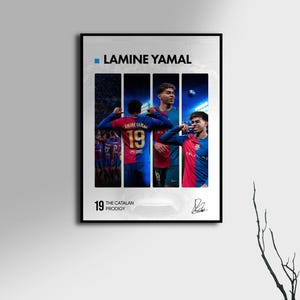 Lamine Yamal Poster: Barcelona Wonderkid, Sports Wall Art (digital ...
