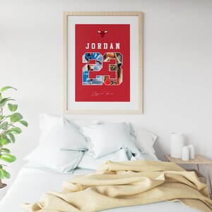 Michael Jordan 23 Poster: Legendary Moments and Signature Art - Etsy