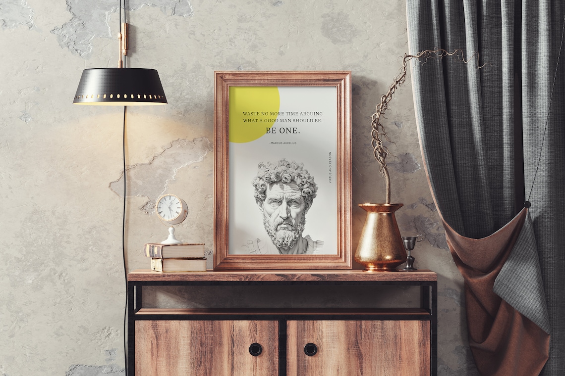 Marcus Aurelius Quote Poster: Stoic Philosophy Art (digital Print) - Etsy