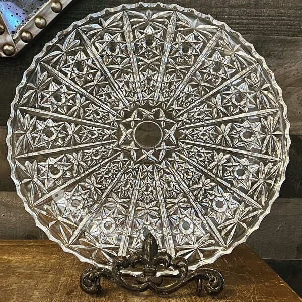 Crystal Serving Tray - Etsy