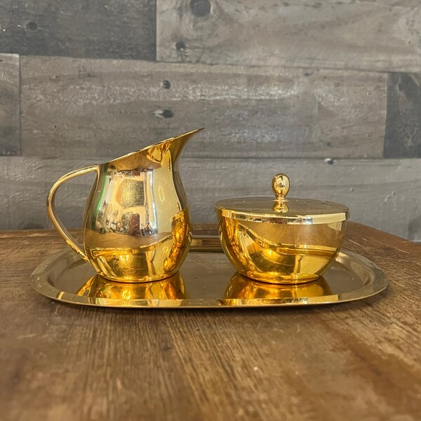 Gold Plated Tea Set - Etsy