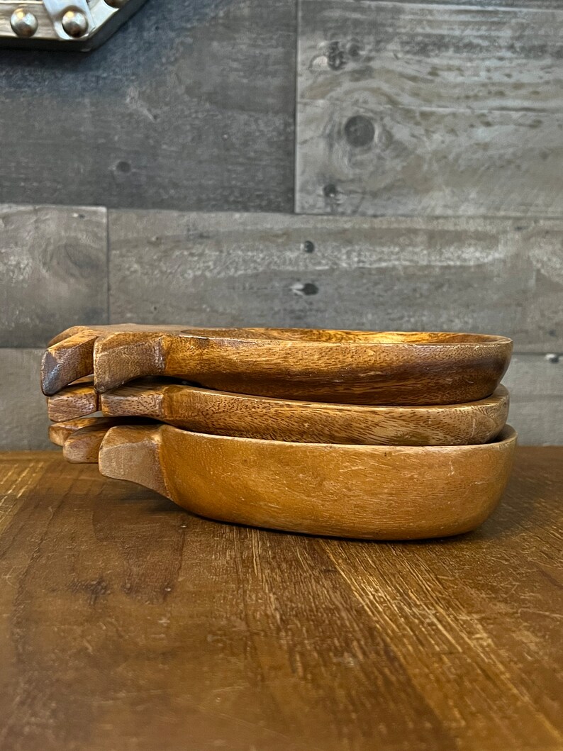 Vintage Trio of Hawaiian Monkey Pod Pineapple Wooden Bowls - Etsy