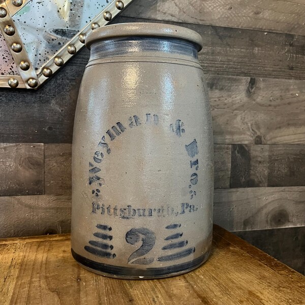 Large Antique Crock - Etsy