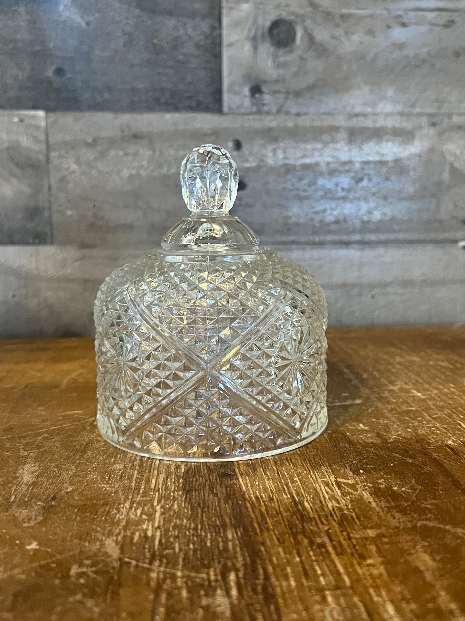 Vintage AVON Petite Diamond Point Glass Dome - Etsy