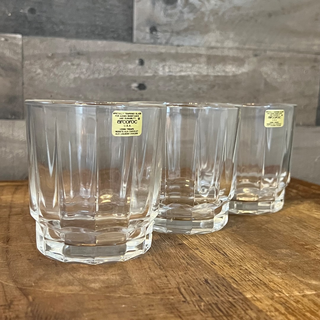 Arcoroc Arcade Bengale Old Fashioned Glasses - Set of 3 - Etsy