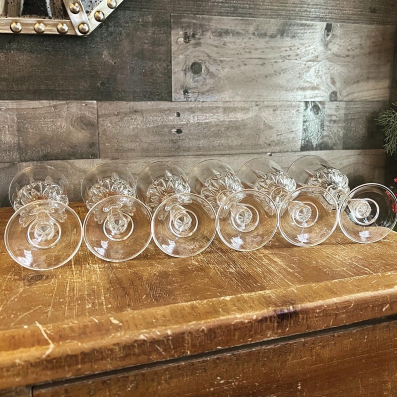 Set of 6 Brighton by Toscany Crystal Wine Glasses Water Goblets - Etsy