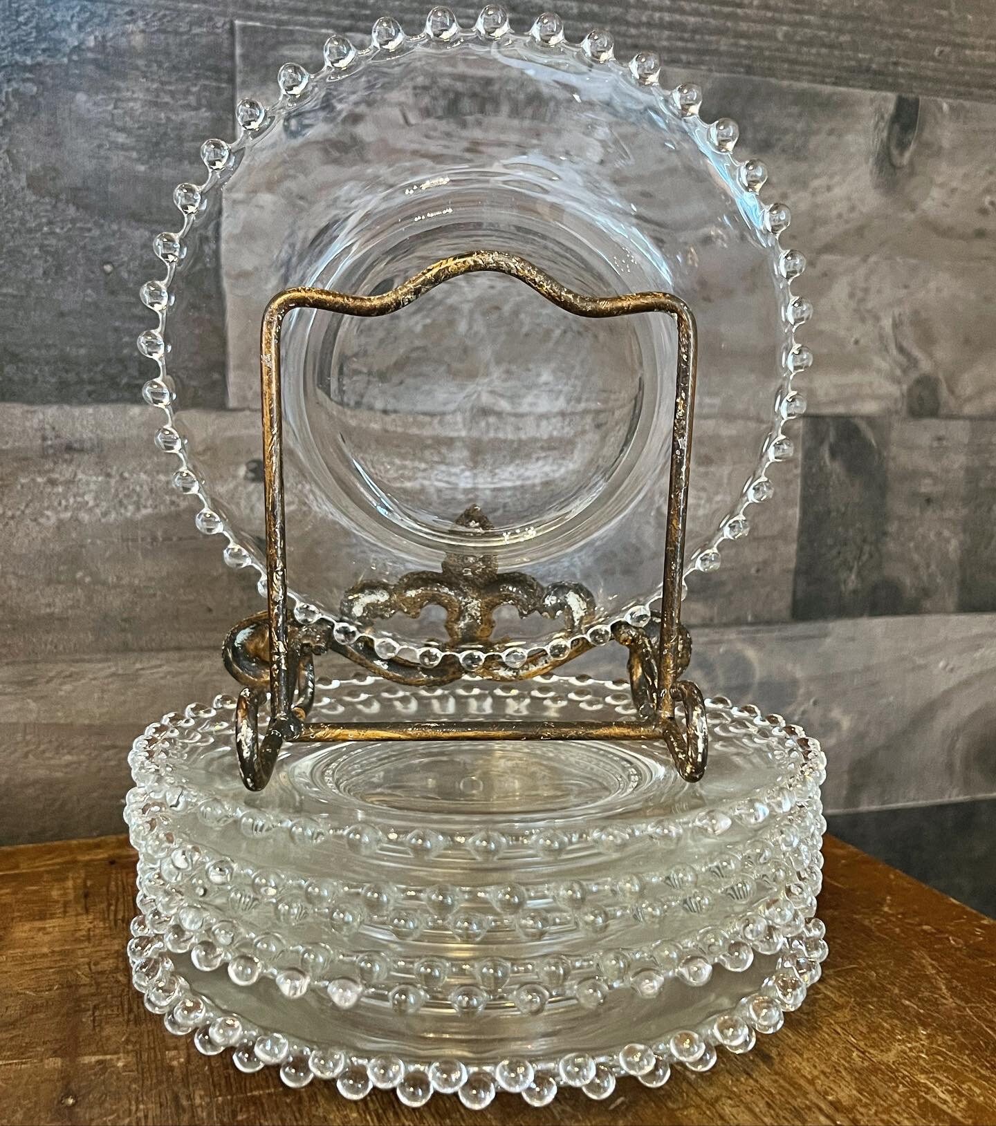 8 Imperial Glass Candlewick Clear Stem 3400 7 Salad Plate - Etsy