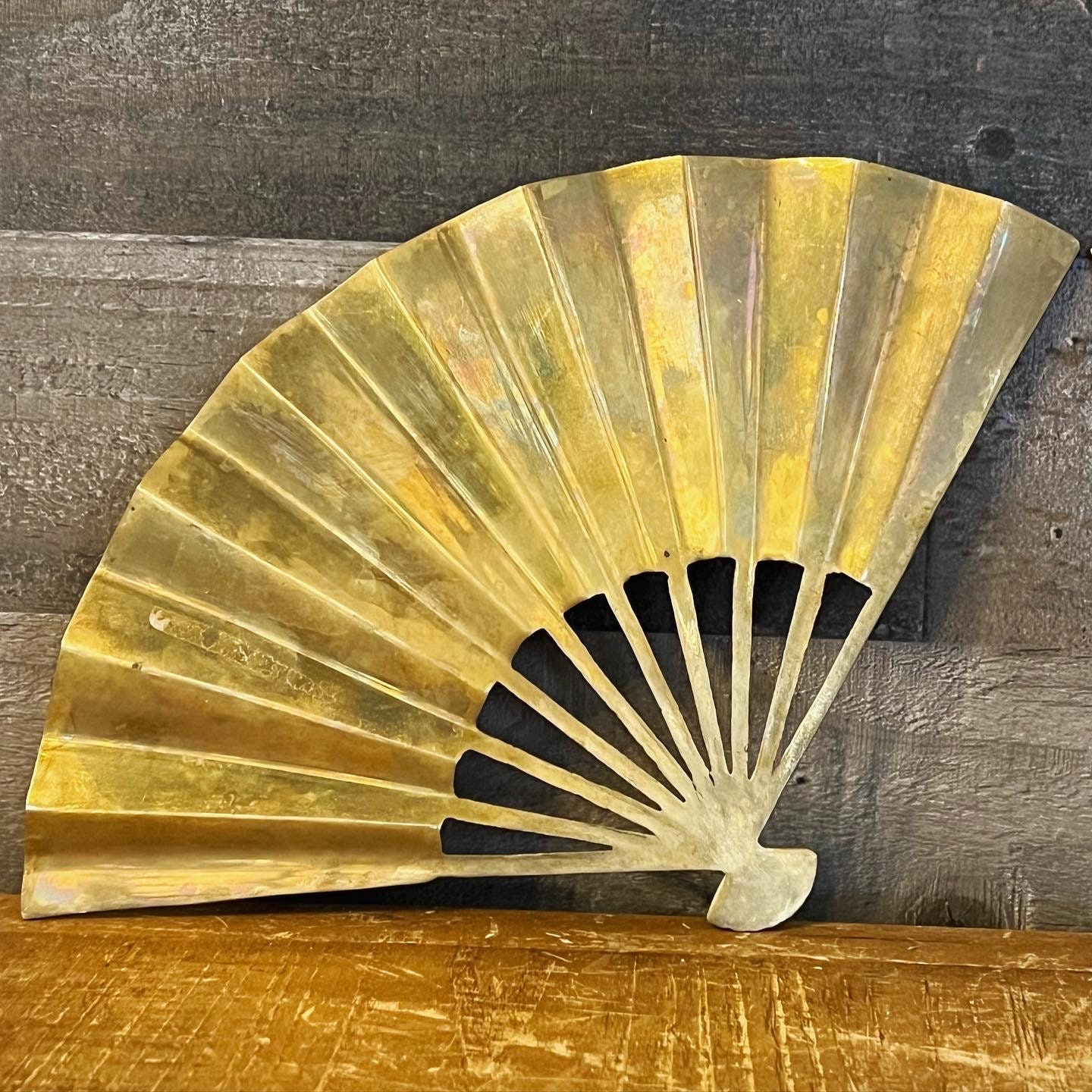 Vintage Pair of Brass Oriental Fans Brass Decor Brass Fans - Etsy