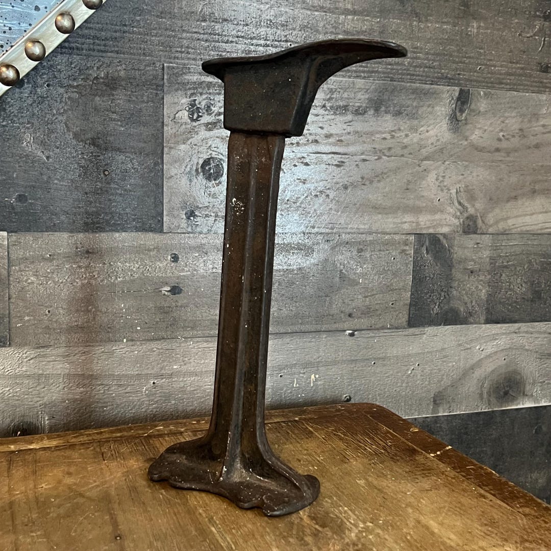 Antique Cast Iron Shoe Cobbler Stand - Etsy