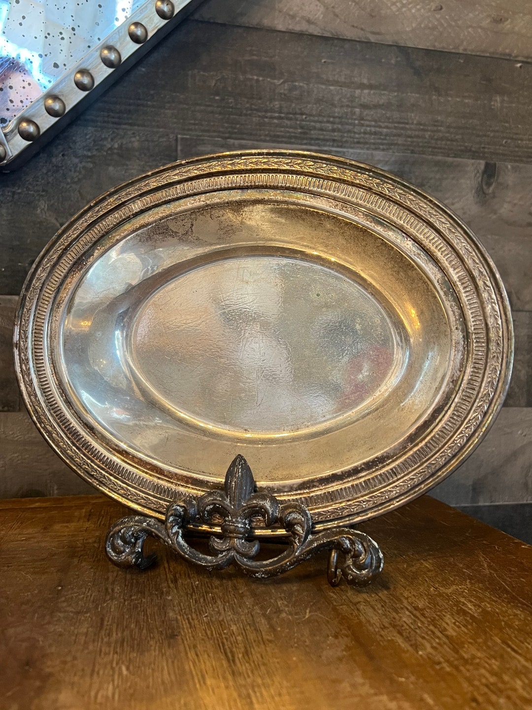 Vintage Bernard Rices Sons Inc Silver Plated Loraline 4800 Oval Tray ...