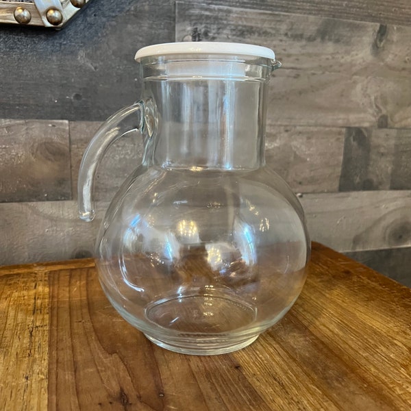 Clear Glass Pitcher - Etsy