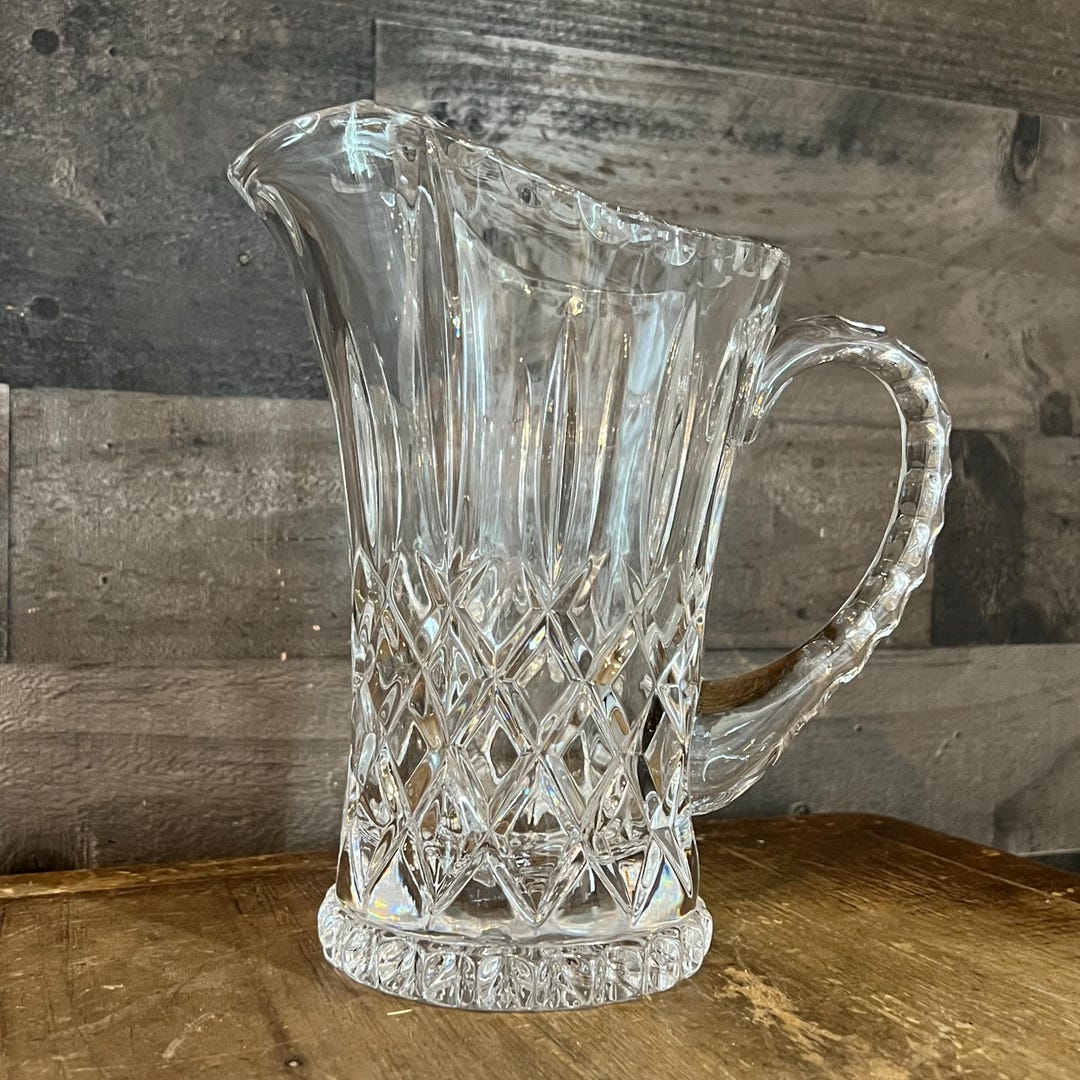 Gorham Crystal King Edward Handled Pitcher - Etsy