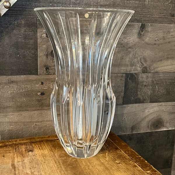 Heavy Crystal Vase - Etsy