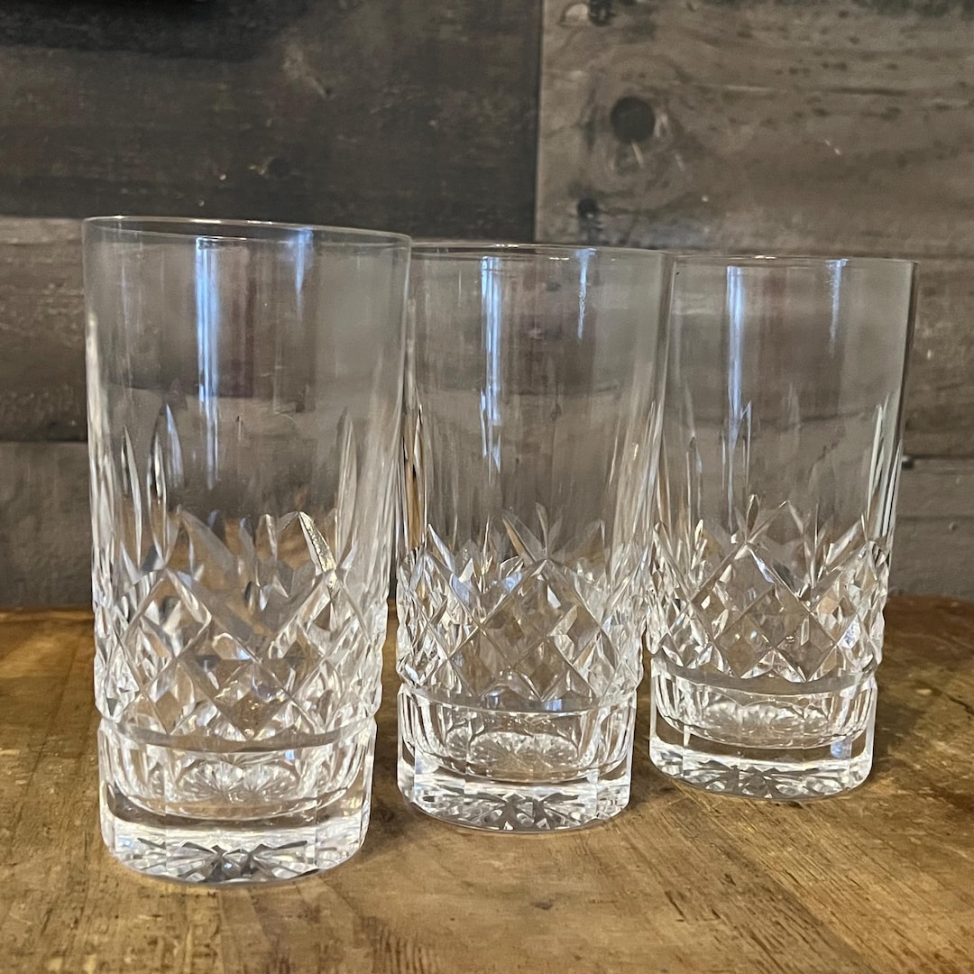 Crystal Tall Highball Glasses - Set of 3 - Etsy