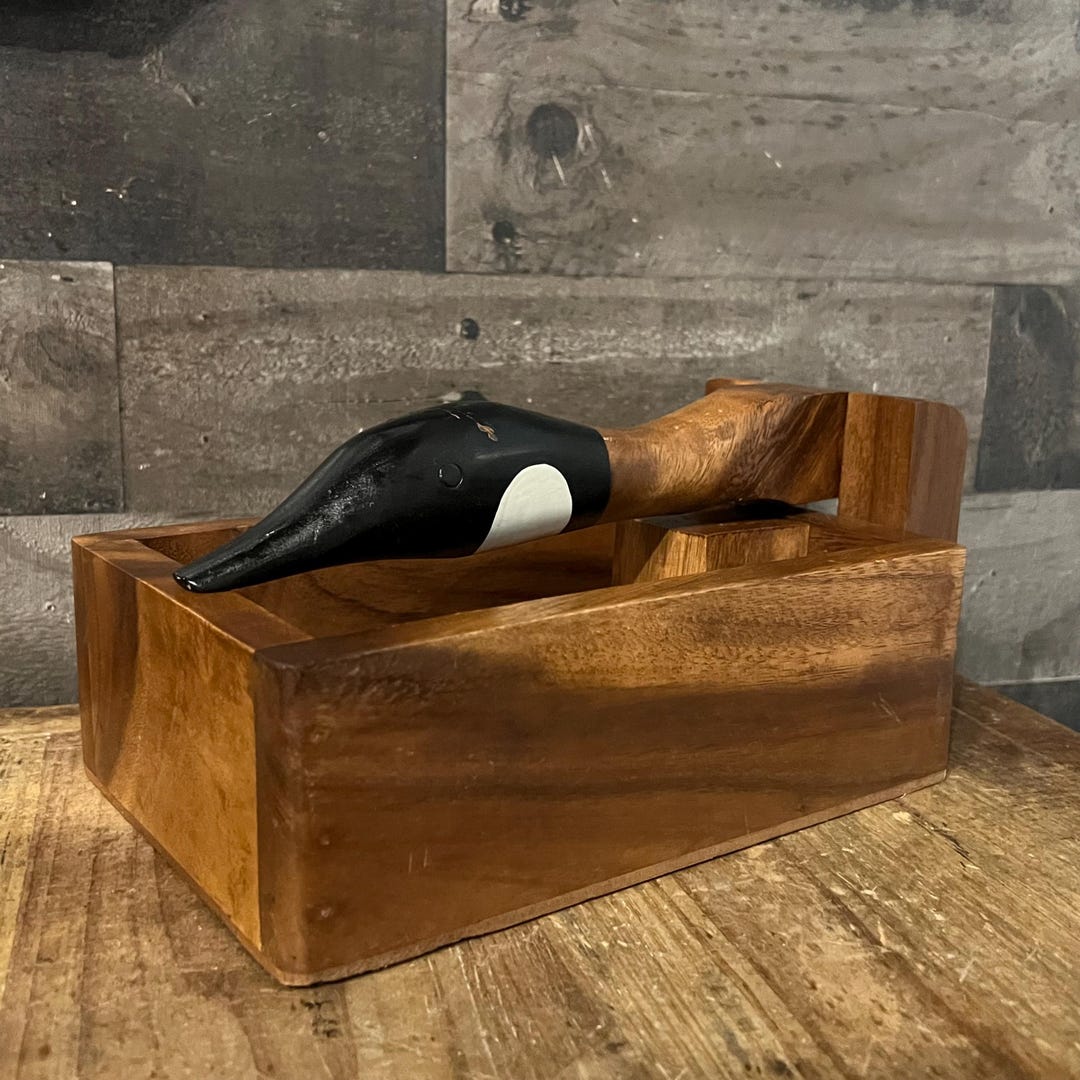 Vintage Wooden Goose Neck Nut Bowl Nutcracker - Etsy