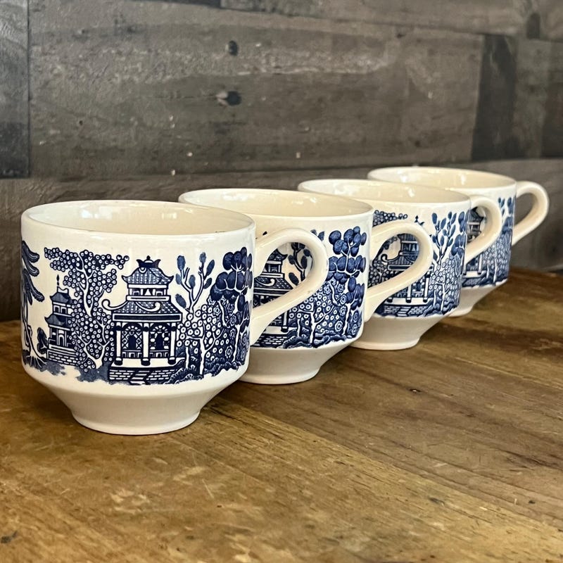 Blue Willow Tea Set - Etsy