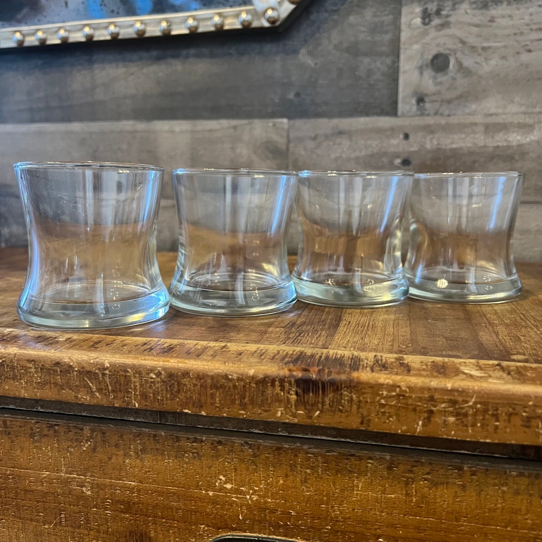 Vintage Set of 4 Libbey Rocks Glasses - Etsy