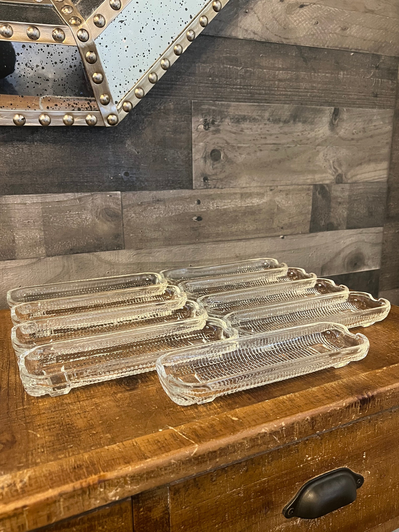 Vintage Clear Glass Corn on the Cob Holders Set of 9 Corn - Etsy