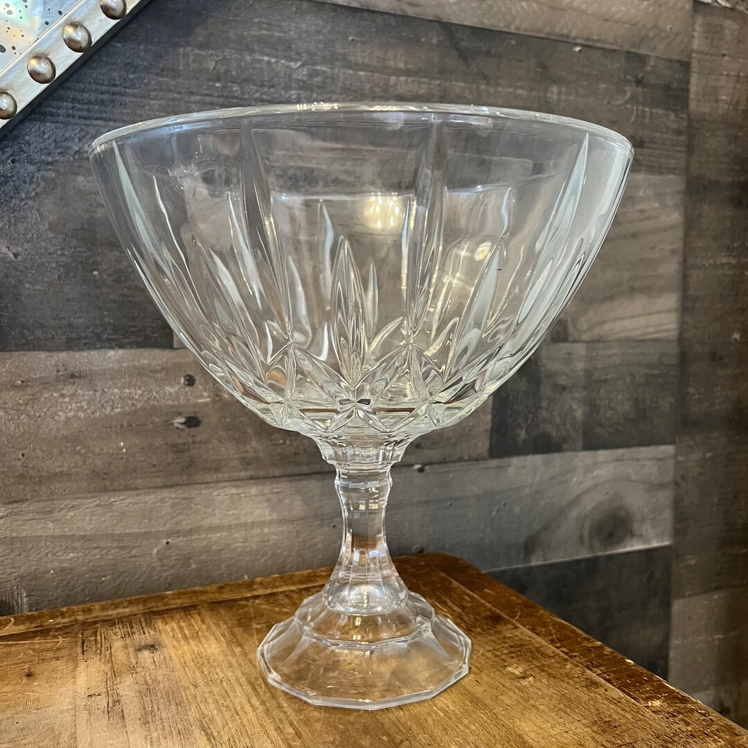 Large Toscany Classic Crystal Elegant Serving Bowl Pedestal - Etsy