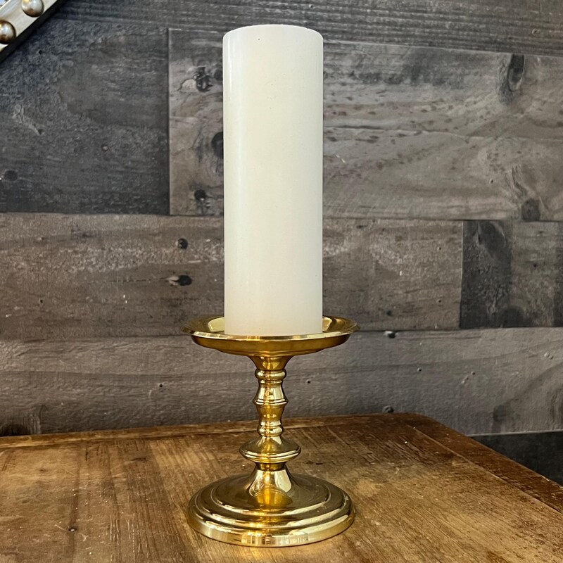 Brass Candle Holder - Etsy
