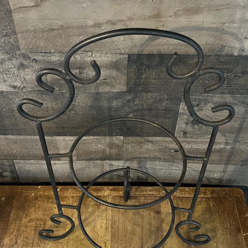 Wrought Iron 2 Tier Plate Rack - Pie Rack - Dessert Stand - Etsy