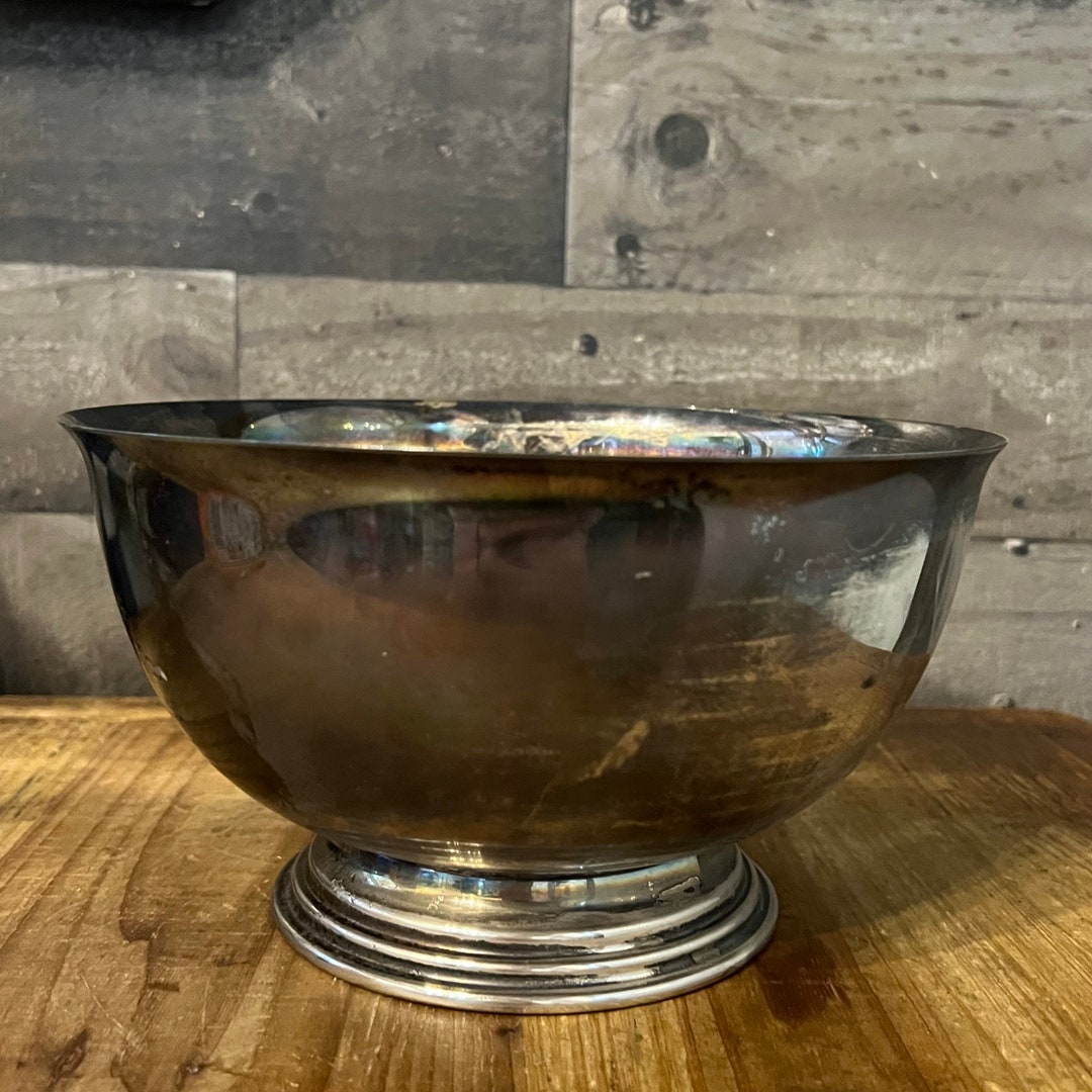 Vintage Silverplated Footed Pedestal Bowl - Etsy
