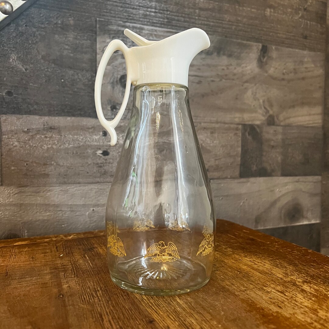 Log Cabin Gold Eagle Decal Syrup Pitcher - Etsy