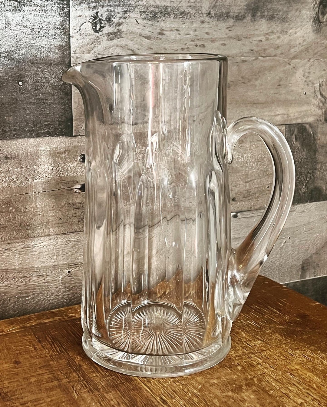 Tall MCM Glass Pitcher Water Pitcher Juice Pitcher - Etsy