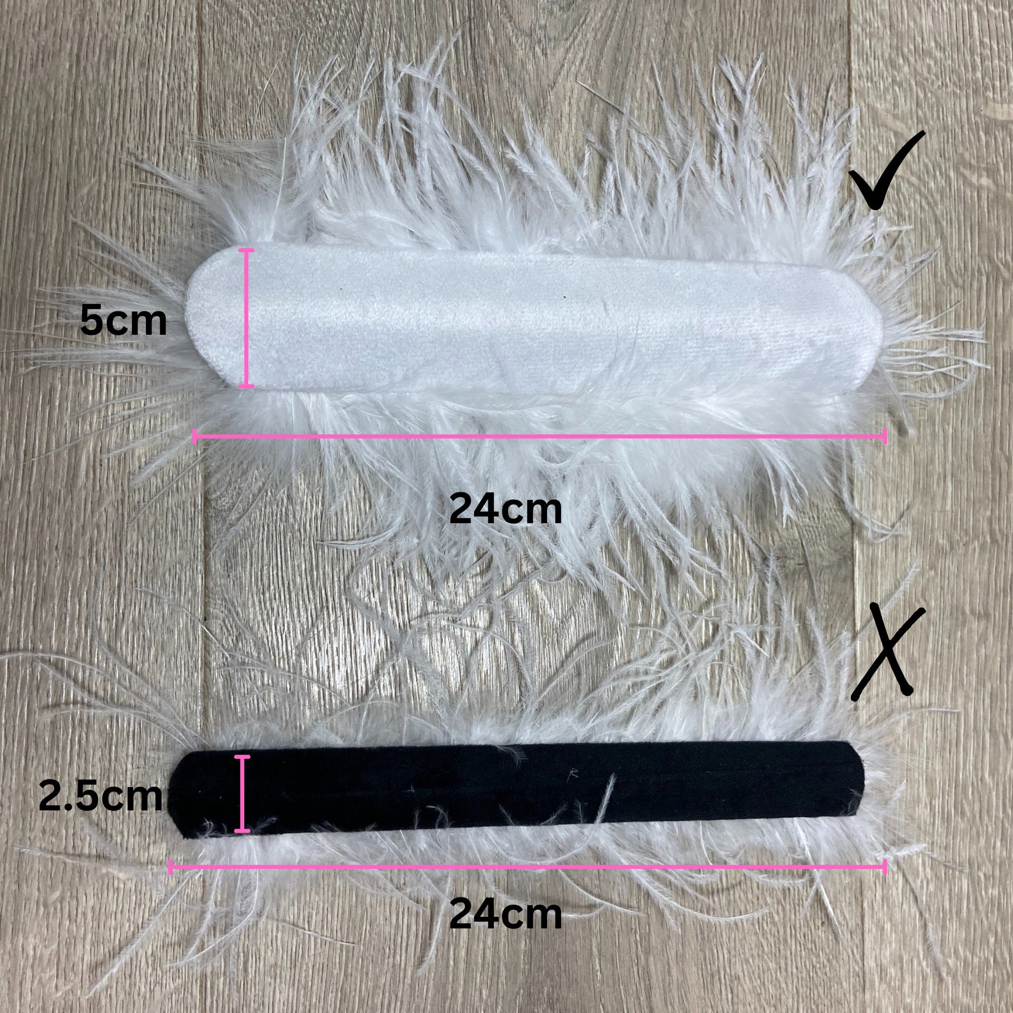 Ostrich Feather Slap on Cuff Bracelet - PINK - Etsy UK