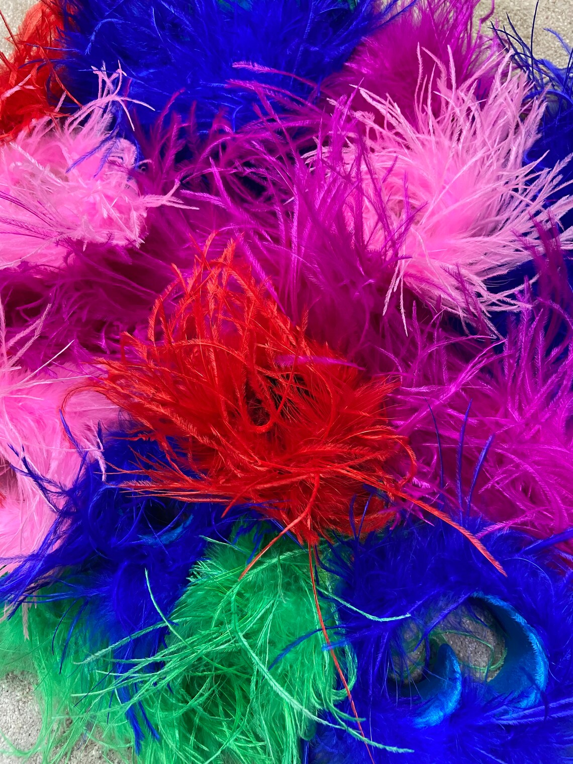 Ostrich Feather Slap on Cuff Bracelet - PINK - Etsy UK