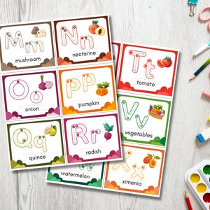 Printable ABC Flash Cards for Alphabet and Phonics Learning Traceable ...