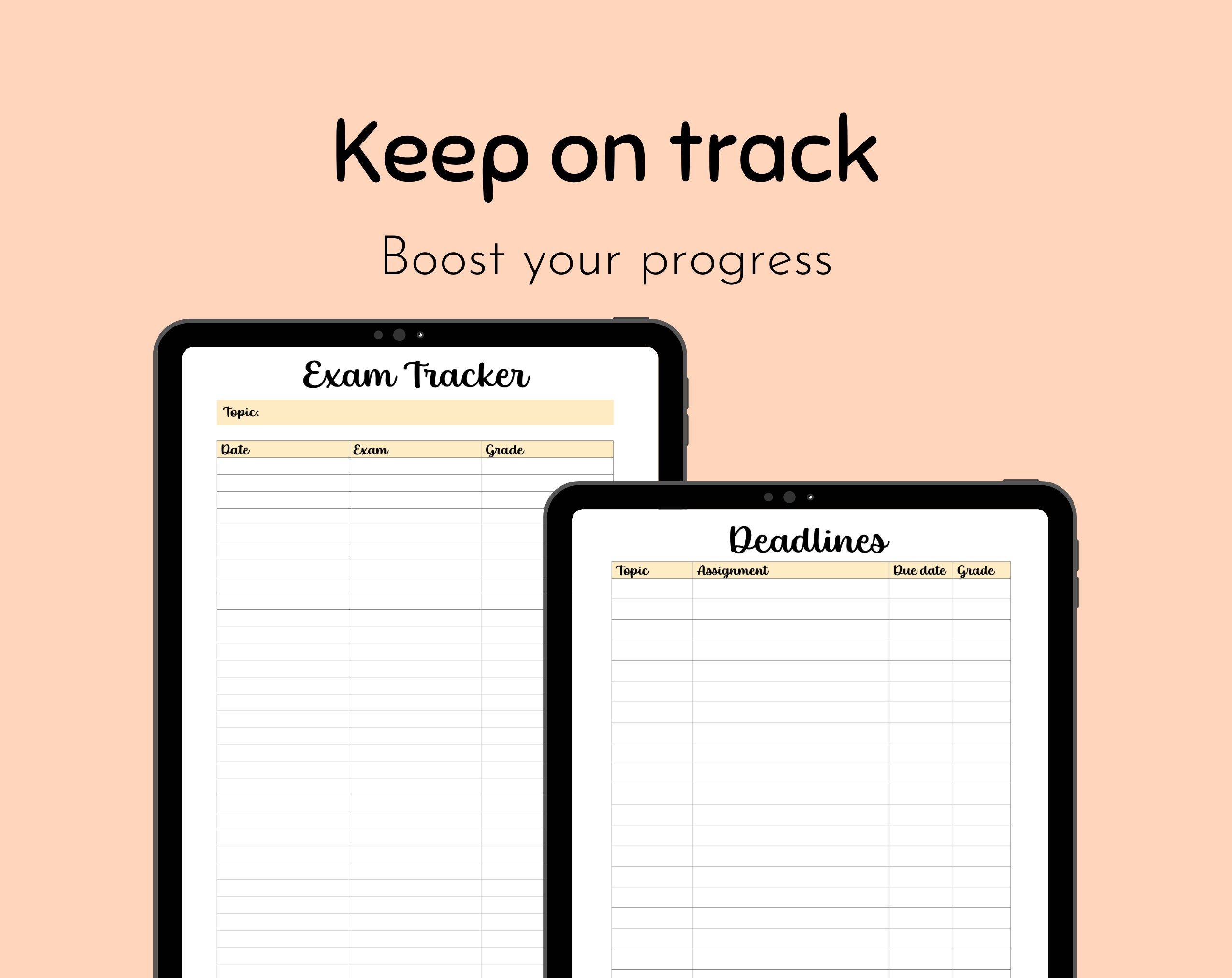 2023 Student Digital Printable Planner Tracker Checklist - Etsy