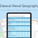 Edexcel Alevel Geography Topic Organiser / Progress Tracker / Checklist ...