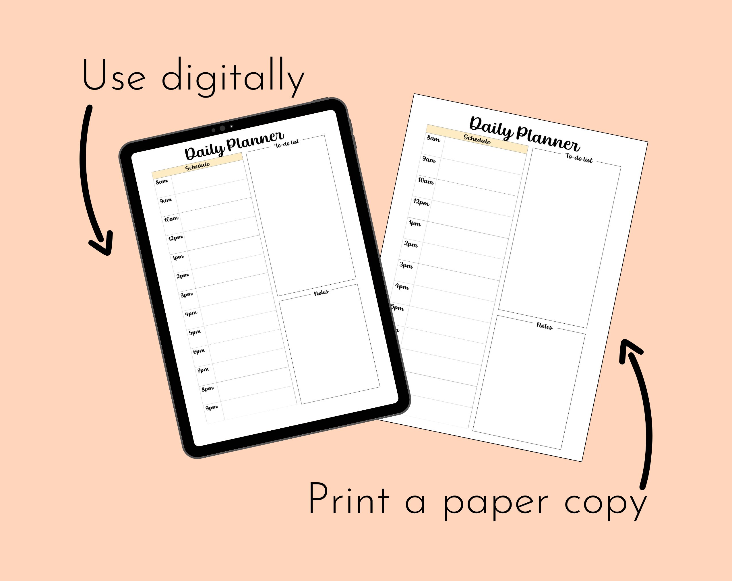 2023 Student Digital Printable Planner Tracker Checklist - Etsy