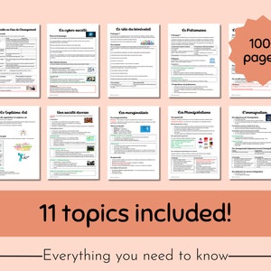 AQA A-level French Revision Notes – Year 1 + 2 - Etsy