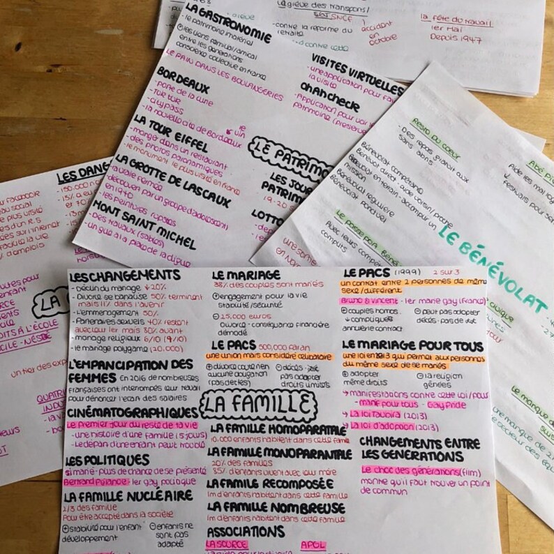 AS & A-level French AQA French Revision Mindmap Topic - Etsy