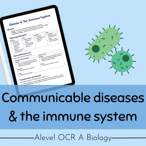 Communicable Diseases Notes - Etsy