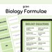 GCSE Biology Formulae Equation Flashcards & Revision Sheet - Etsy UK