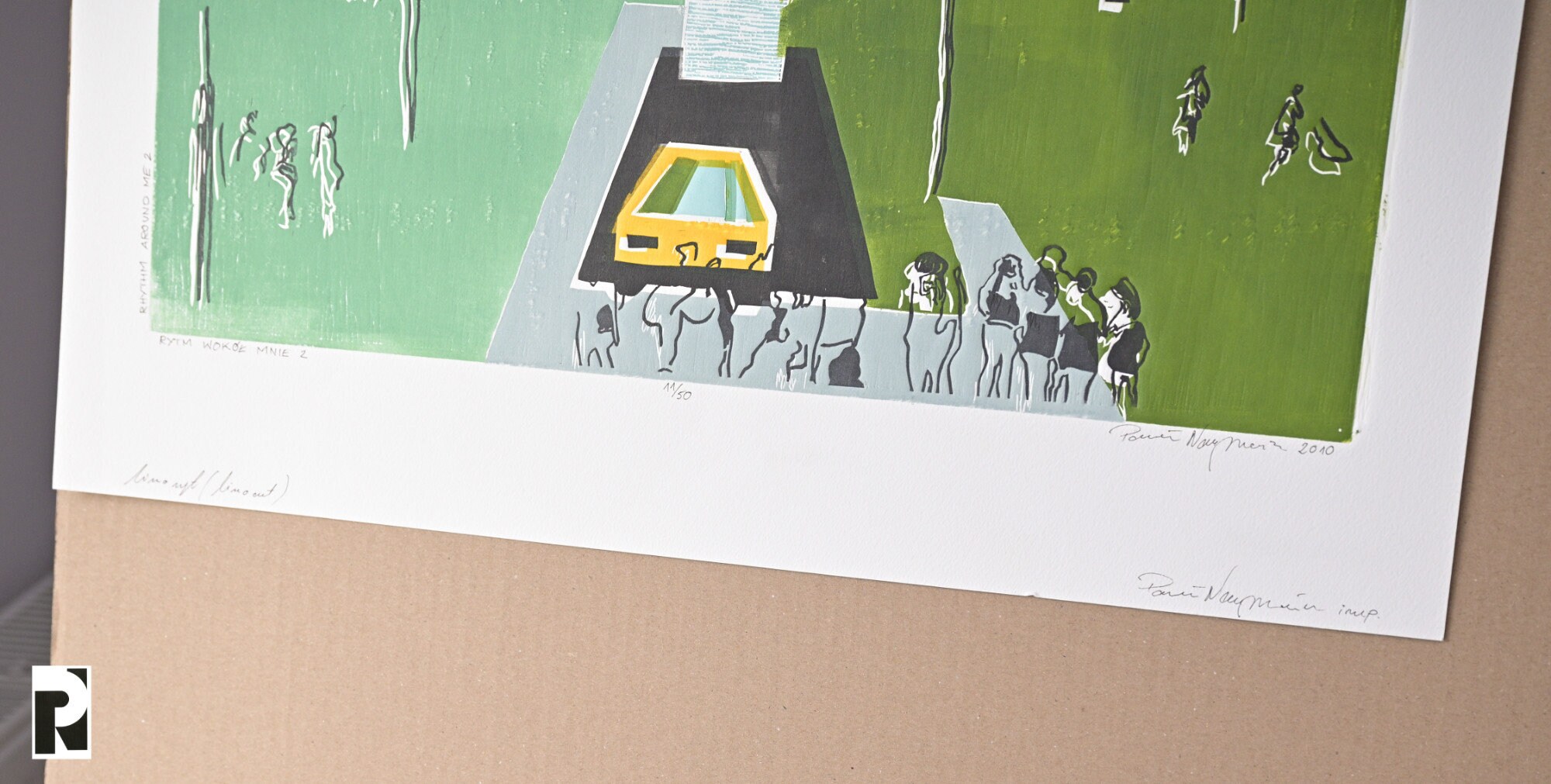 Rhythm Around Me 2 Handmade Linocut, Graphic, by Pawel Naumowicz - Etsy