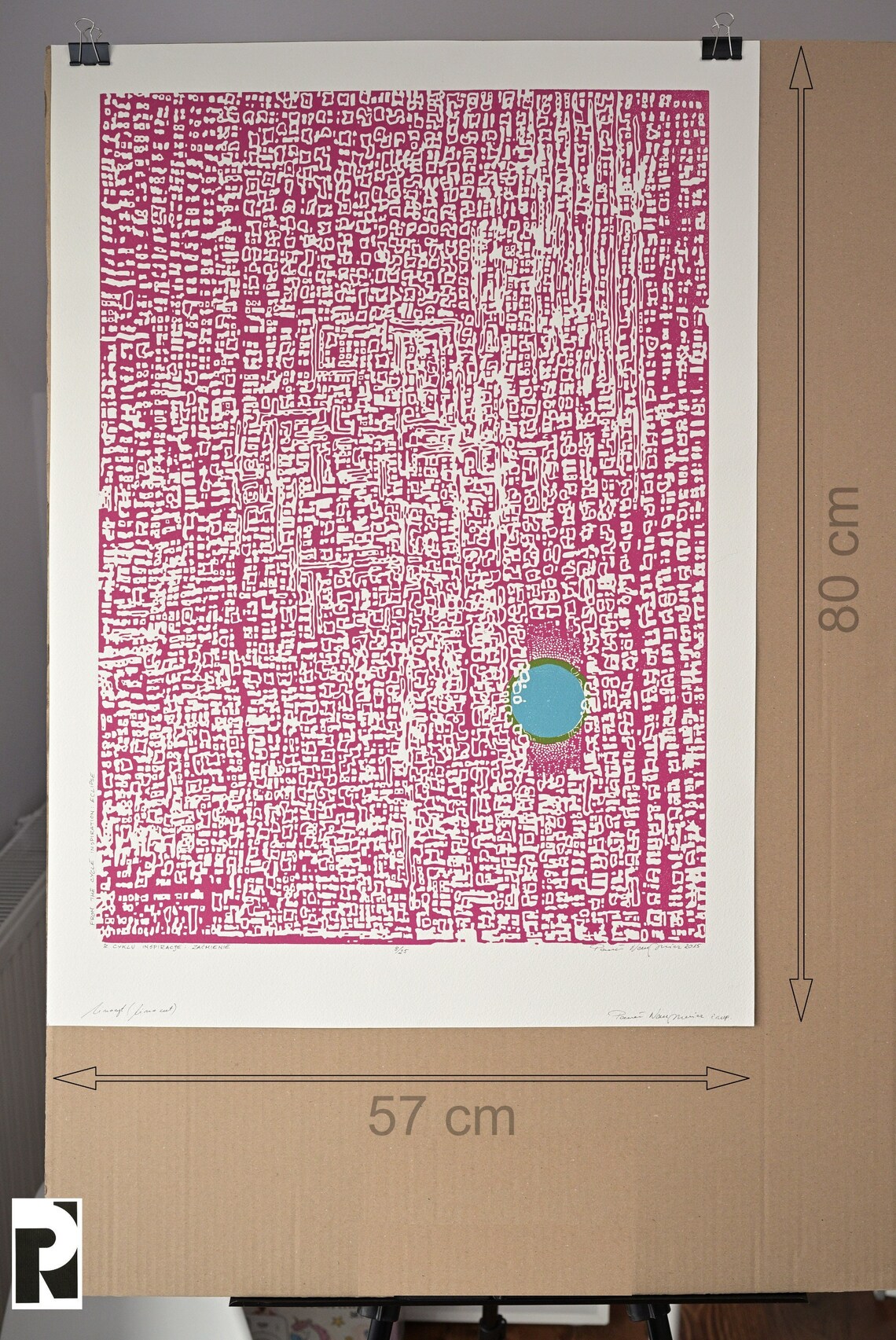 Eclipse Handmade Linocut Graphic From Series - Etsy