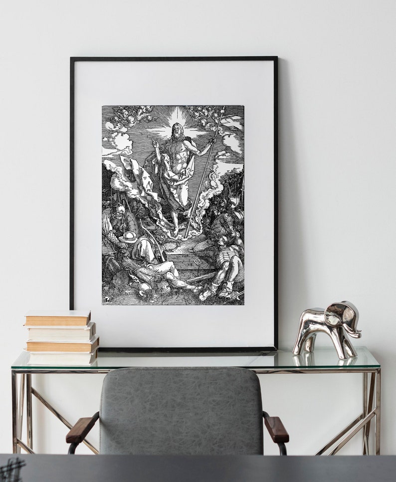 Albrecht Durer - Great Passion: the Resurection - Handmade Linocut ...
