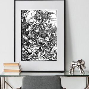 Albrecht Durer - the Four Riders of Apocalypse - Handmade Linocut ...