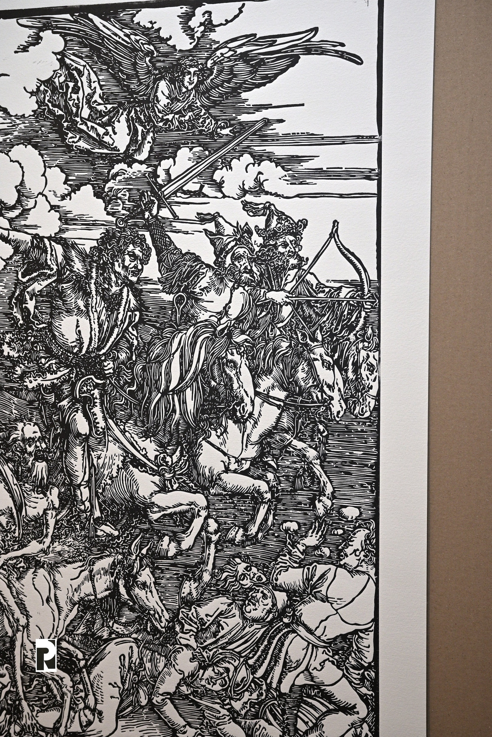 Albrecht Durer - the Four Riders of Apocalypse - Handmade Linocut ...