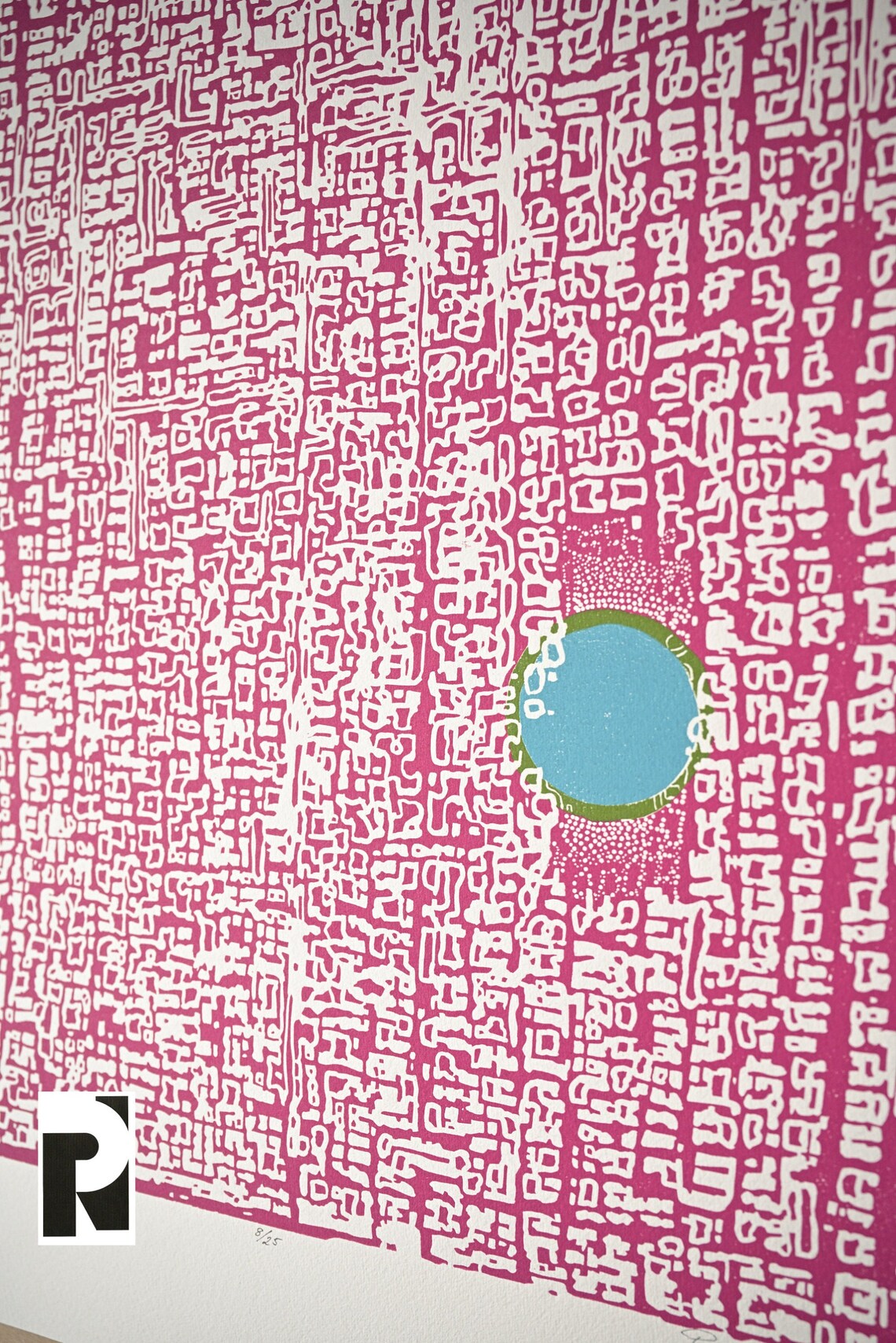 Eclipse Handmade Linocut Graphic From Series - Etsy