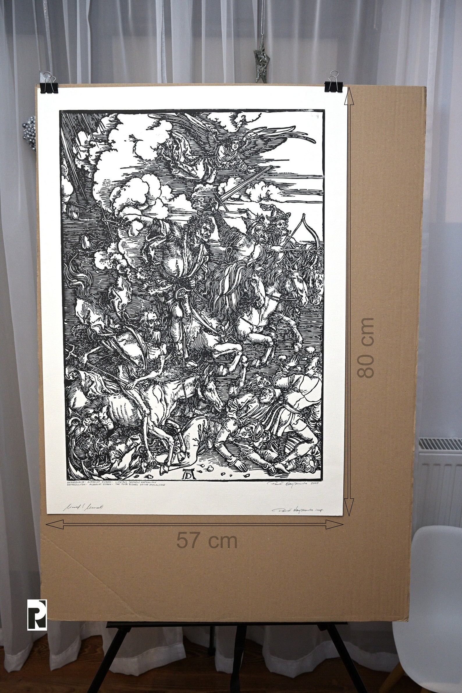 Albrecht Durer - the Four Riders of Apocalypse - Handmade Linocut ...